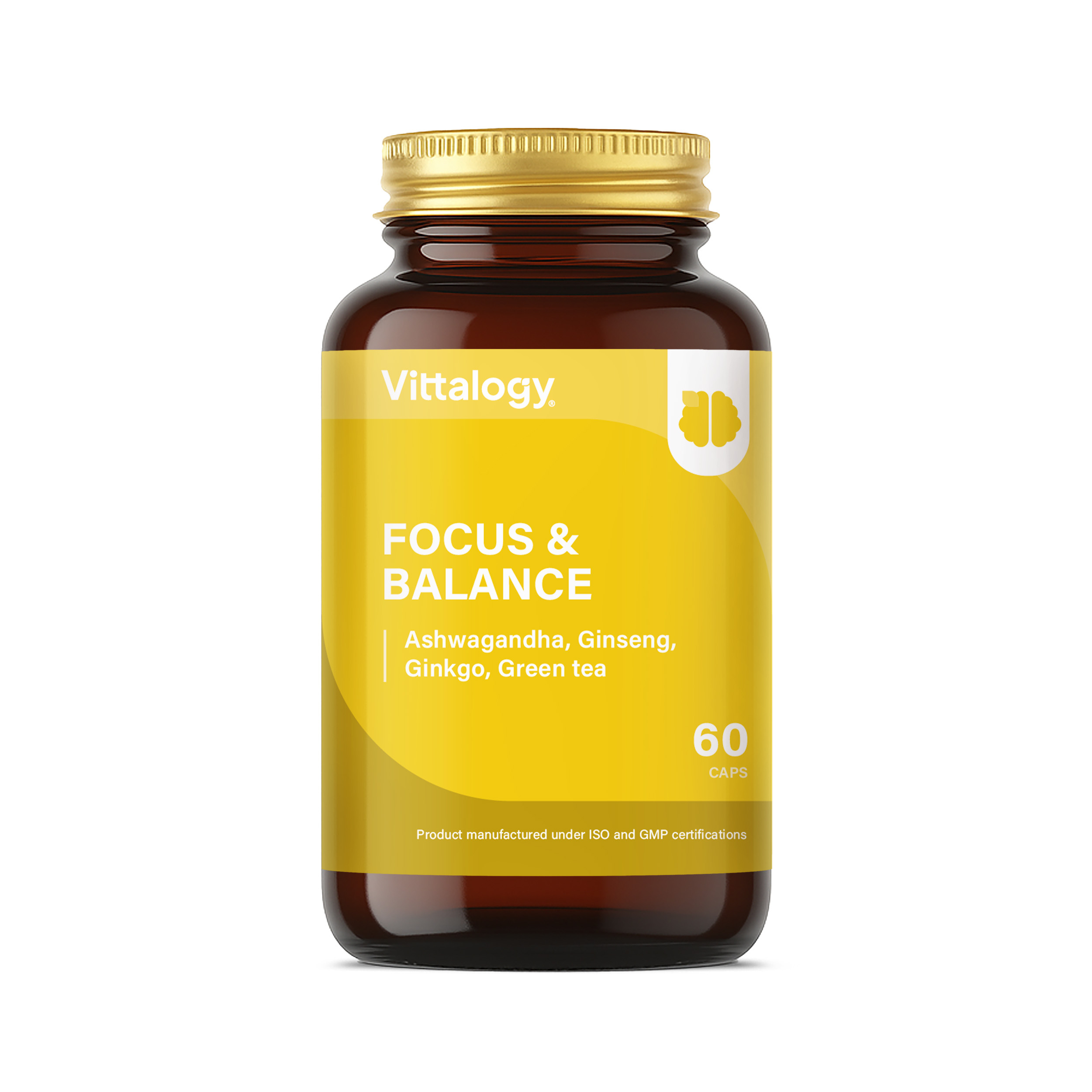 Focus & Balance Nootropic 60 Caps | Vittalogy® | Concentration